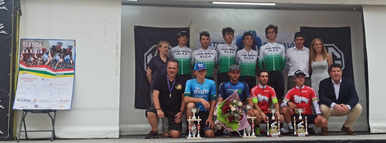 Pol Hervás conquista la Clásica de La Rioja, mira al cielo y dedica su ...