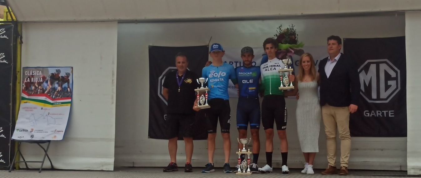 Pol Hervás conquista la Clásica de La Rioja, mira al cielo y dedica su ...