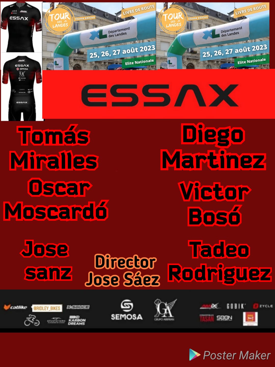 El Equipo Essax disputa el Tour de las Landas los días 25, 26 y 27 de ...