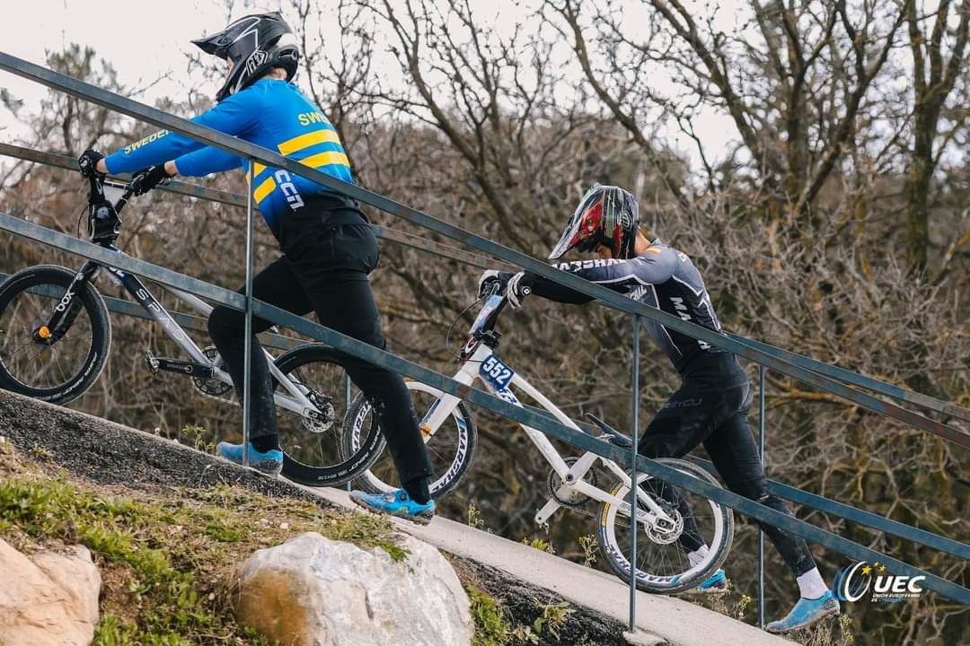 Sexta plaza de Vicente García y Xavi Cherro en la Copa de Europa de BMX ...